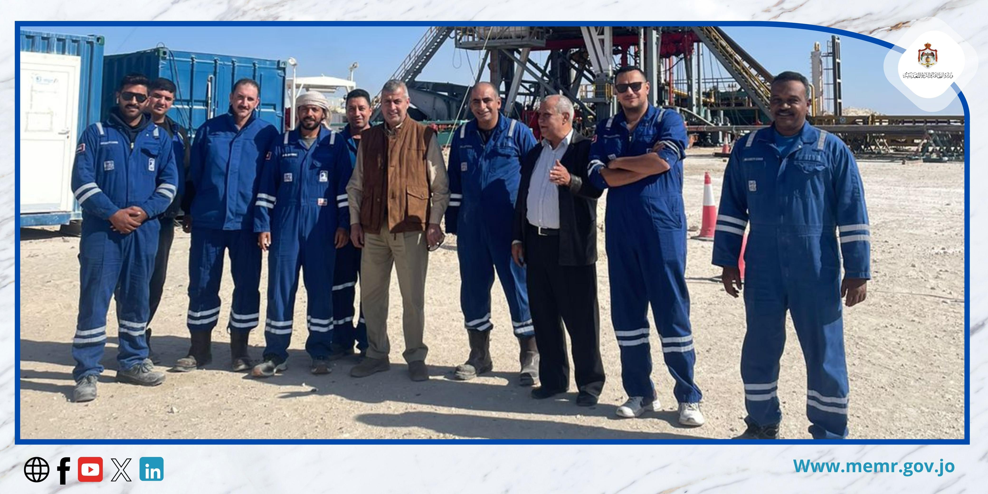 Al-Kharabsheh oversees drilling operations in Hamza field and visits ...